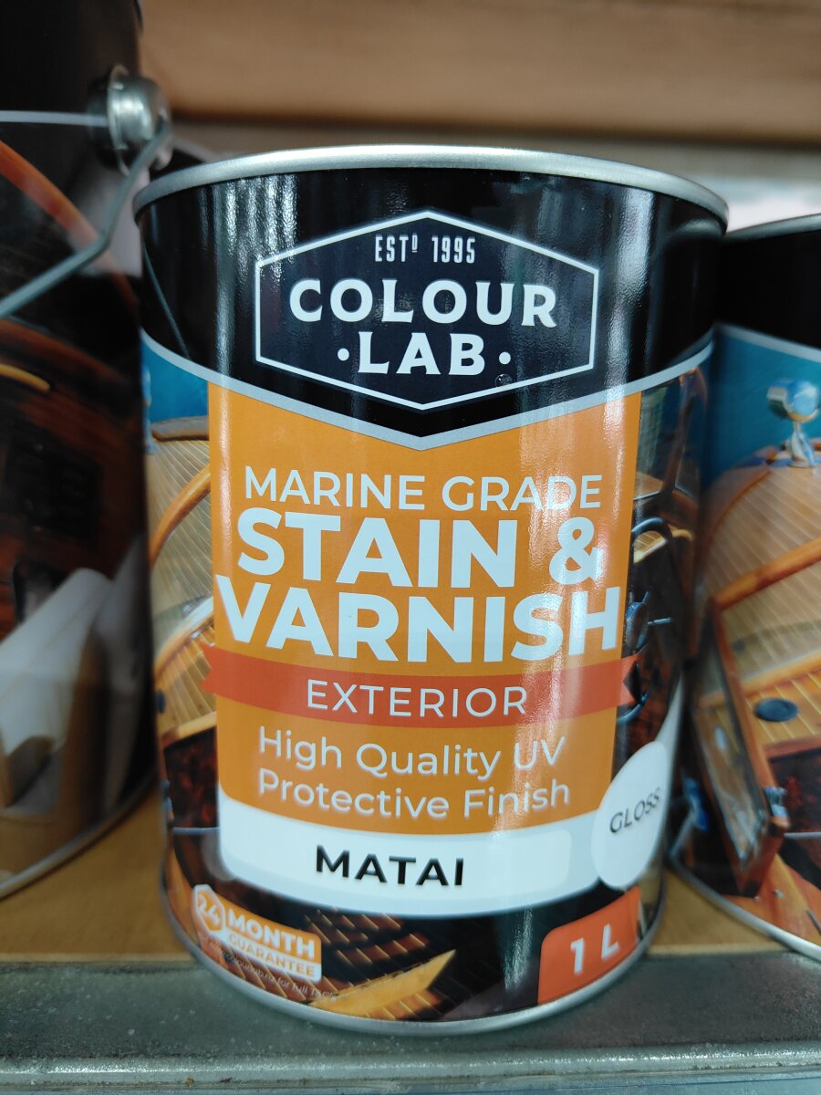 Damar CLab Marine Grade Stain & Varnish 1L Matai - Wynn Fraser