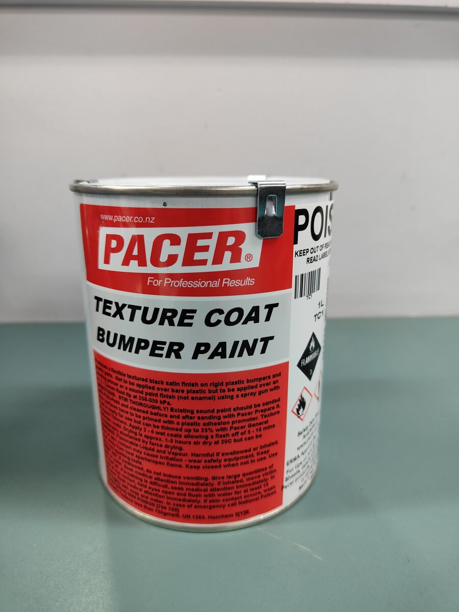 PACER TEXTURE BUMPER COATING BLACK 1L - Wynn Fraser