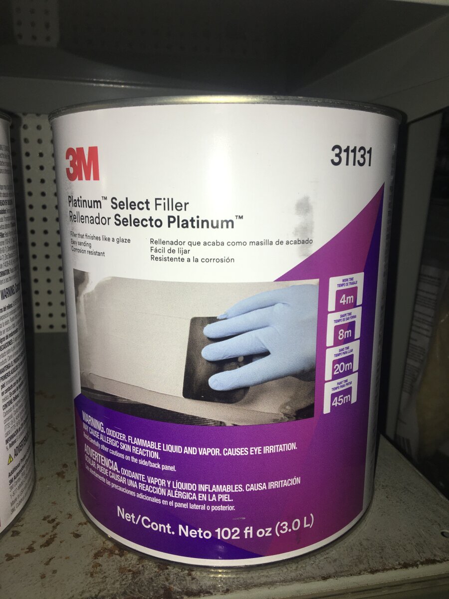 3M Platinum Select 3Ltr Body Filler Kit - Wynn Fraser
