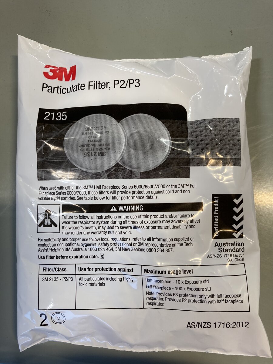 3M 2135 Particulate Filter P100 (2) - Wynn Fraser