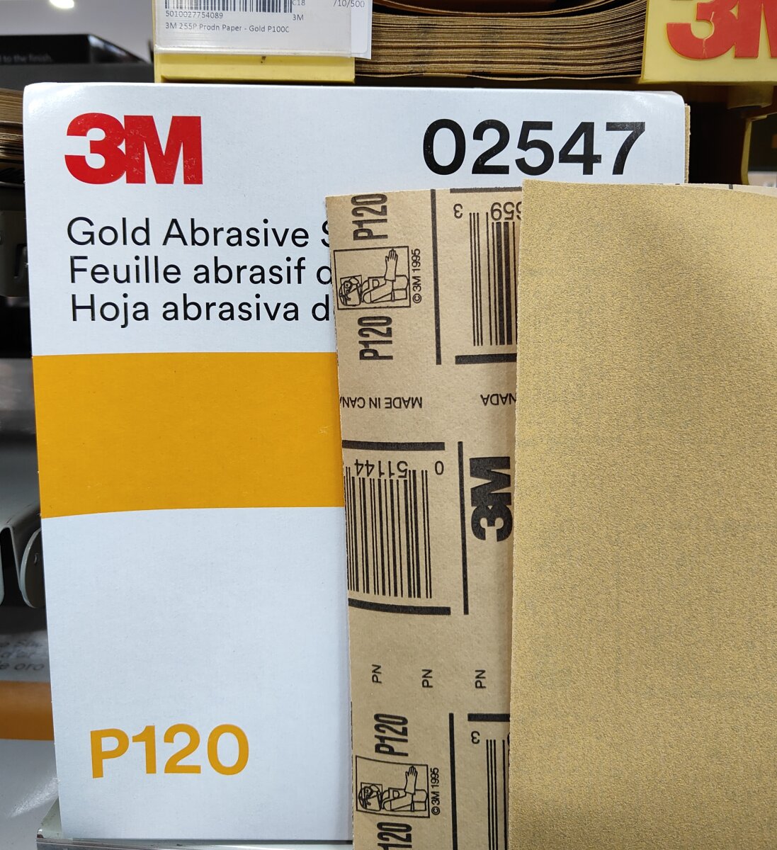 3M 216U Prodn. P120A Fre-Cut Paper -Gold - Wynn Fraser