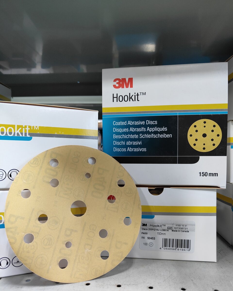 3M 50453 GOLD HOOK IT 255P P400 150MM - Wynn Fraser