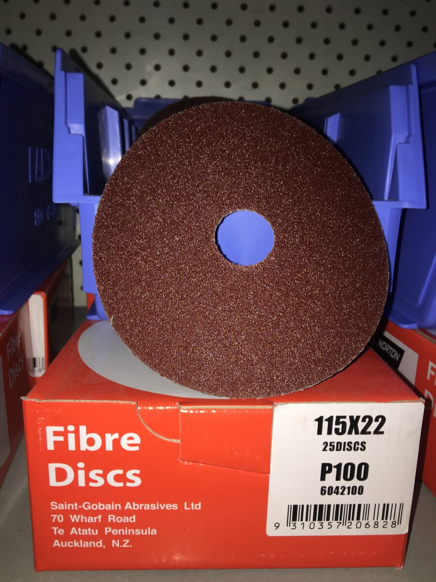 FIBRE DISCS 115 x 22 P100 - Wynn Fraser