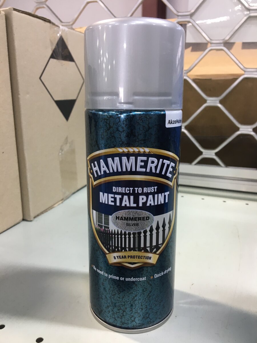 Hammerite Aero - Hammered Silver Grey 400ml - Wynn Fraser