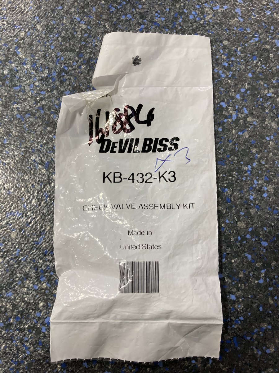 DeVilbiss Check Valve Assembly KB-432-K3 - Wynn Fraser