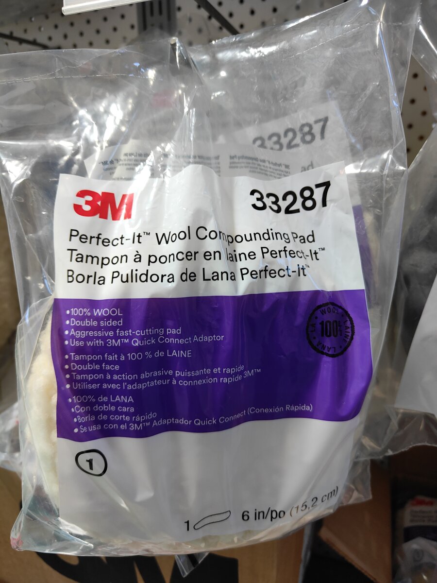 3M PERFECT-IT 152mm Wool Compound Pad QC 33287 - Wynn Fraser