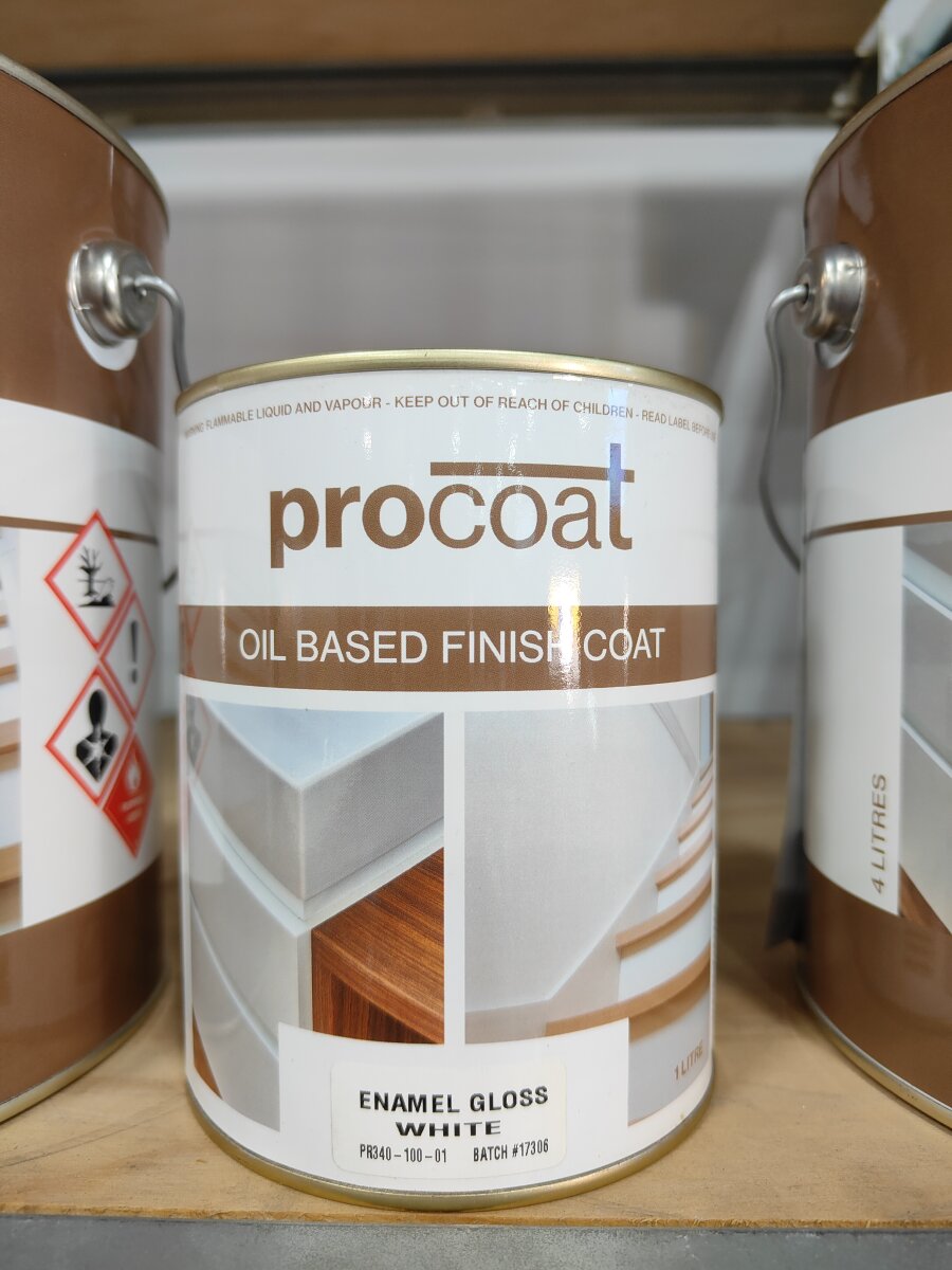 Procoat Enamel Gloss White OB 1L - Wynn Fraser