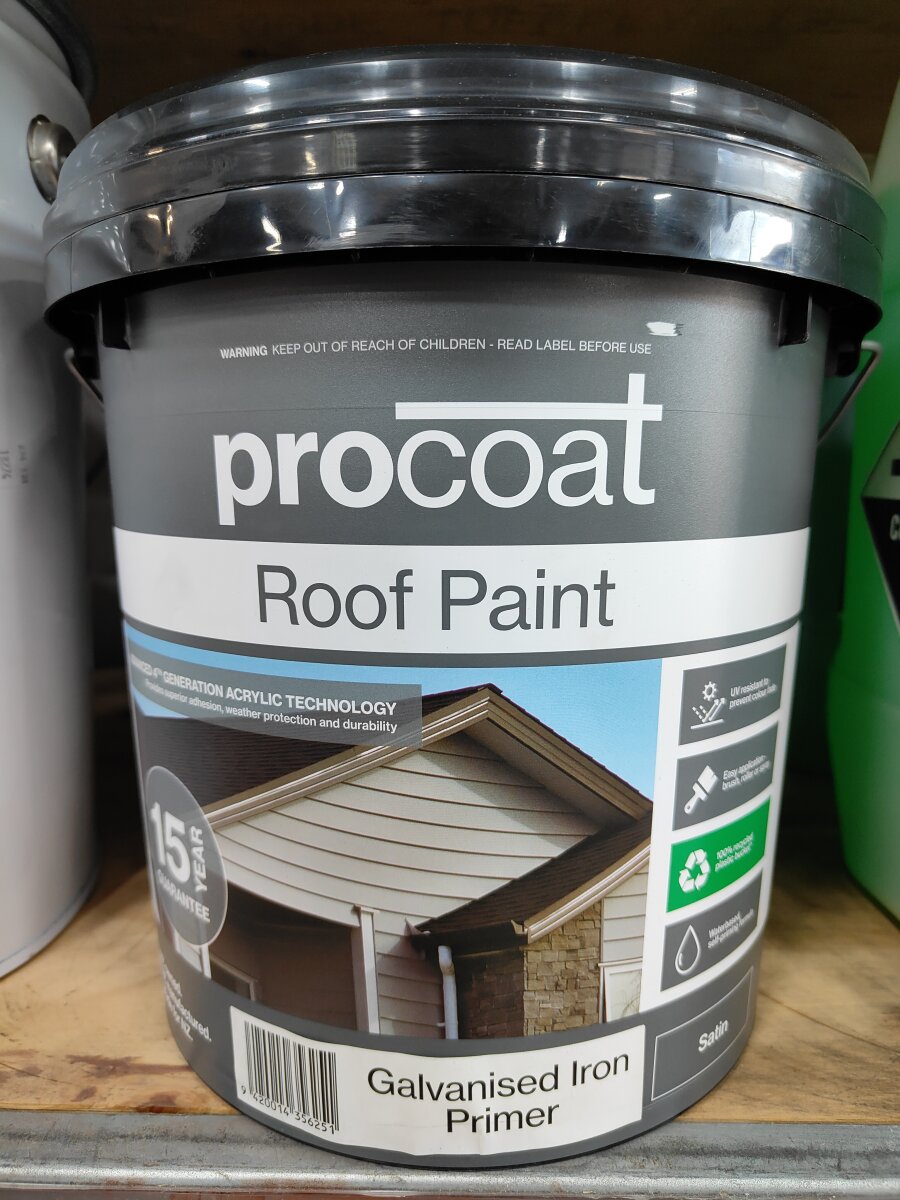 PROCOAT GALVANISED IRON PRIMER GREY 10L - Wynn Fraser
