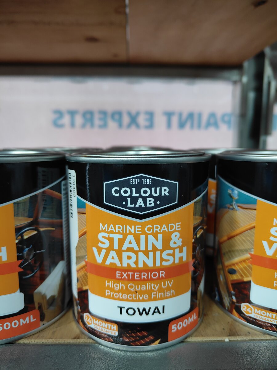 Damar CLab Marine Grade Stain Varnish 500ml Towai - Wynn Fraser